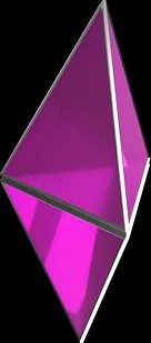 Low poly crystal 3d model