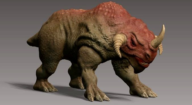 Rhino monster 3d model