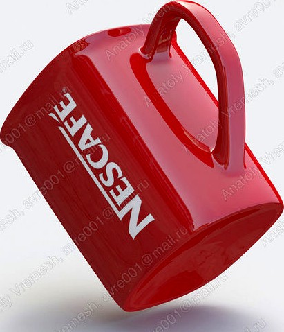 Mug of Nescafe 3d model
