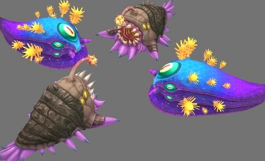 Fantasy Seabed organisms 3d model