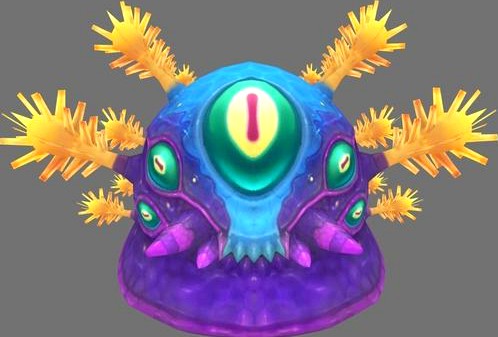 Fantasy Seabed organisms 3d model