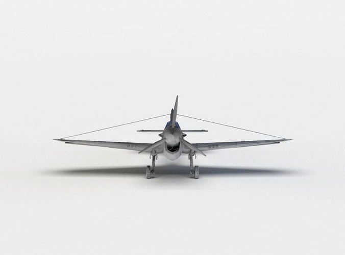 Gray plane 3d model