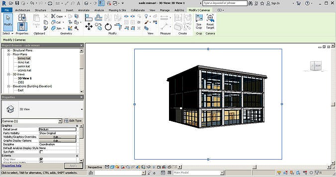 revit architect mechanical 3d model