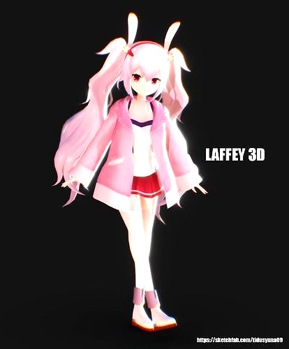 Azure Lane Laffey 3d model