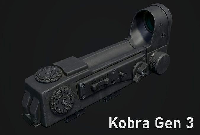Kobra Gen 3 - Red Dot Sight - PBR 3d model