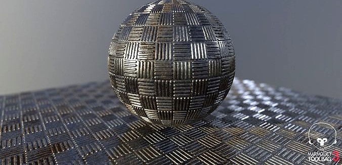 Metal platform texture and procedural substanc 3d model