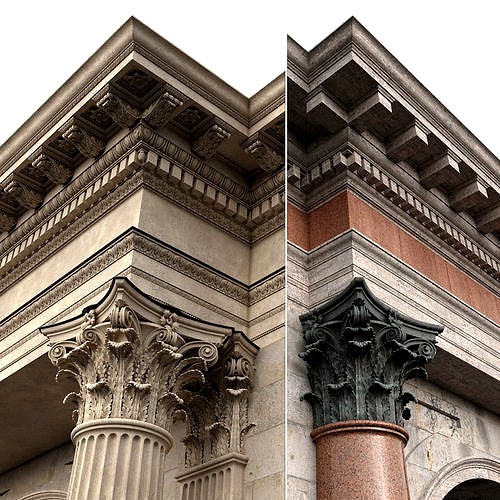 Corinthian Order Vignola 3d model