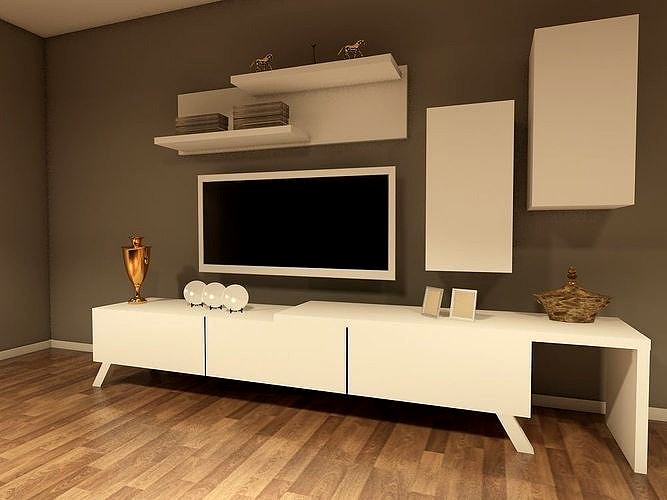 3d tv unit design model