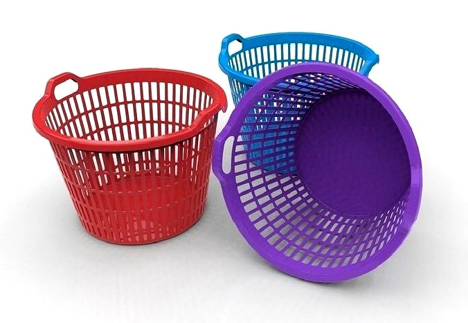 Plastic basket 3d model