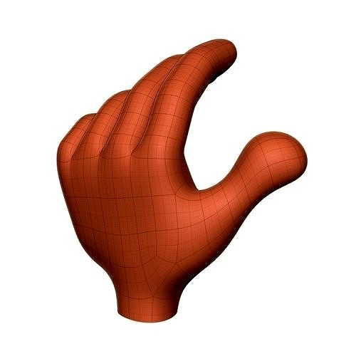 Low Poly Hand 3d model