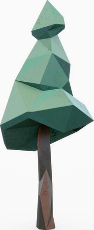 Stylized Tree Low Poly 02 3d model