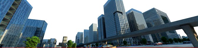 Modern City Animated 044 3d model