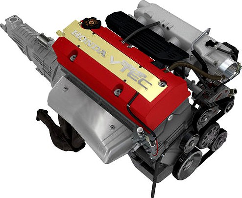 Honda F22C1 engine 3d model