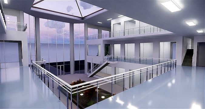 Shopping mall Revit 3D model