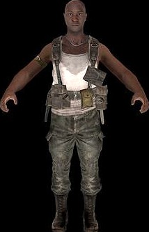 African MPLA Soldier 3d model
