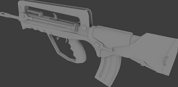 famas assault rifle 3d model