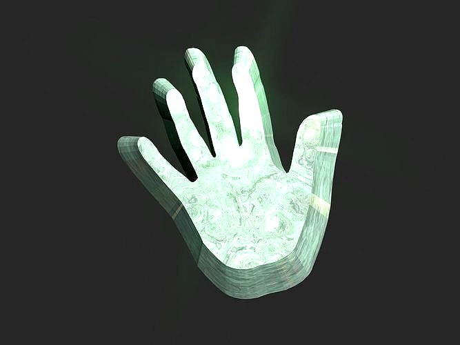 Hand 3d 2d shape model