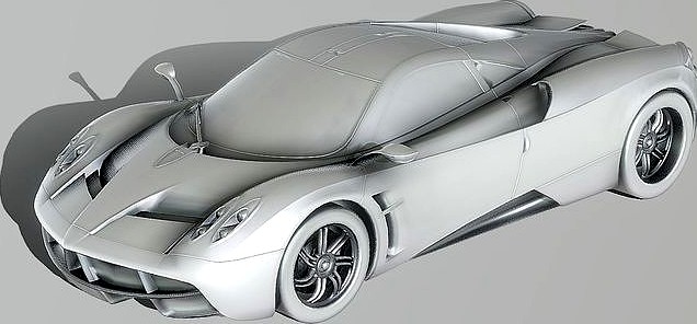 3D Printable Pagani Huayra 3D Model