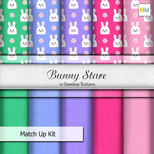 Bunny Stare Seamless Textures Se 3d model