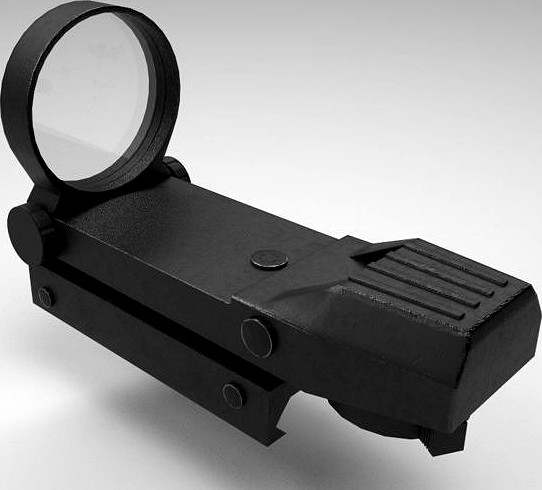 Coyote Sight - Red Dot - Weapon Attachment - PBR - 4K Textures 3d model