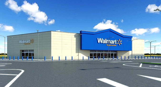 Walmart Super Center 3d model