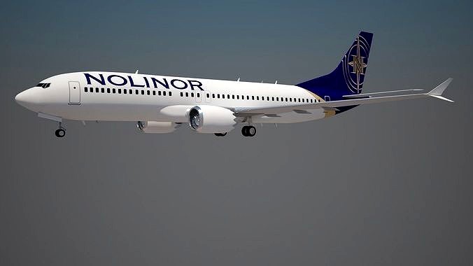 Nolinor Aviation 737 Aircraft 3d model