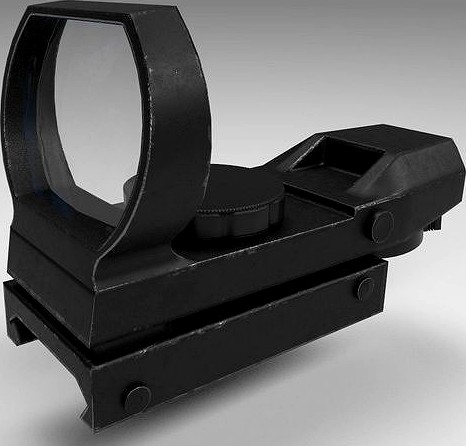 Coyote Sight - Red Dot - Weapon Attachment - PBR - 4K Textures 3d model