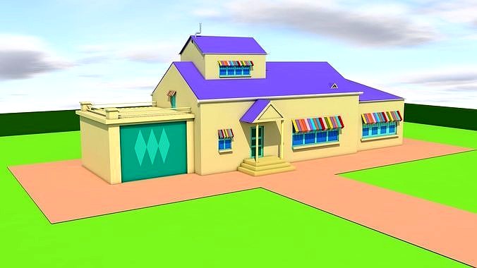 Oggy House 3d model