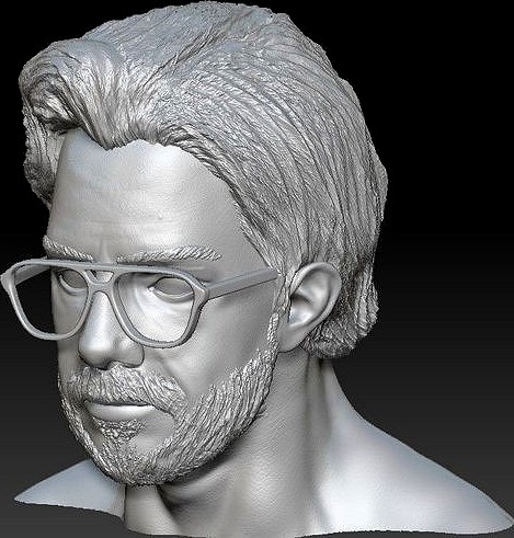 El Professor Head - La Casa Del Papel | 3D model