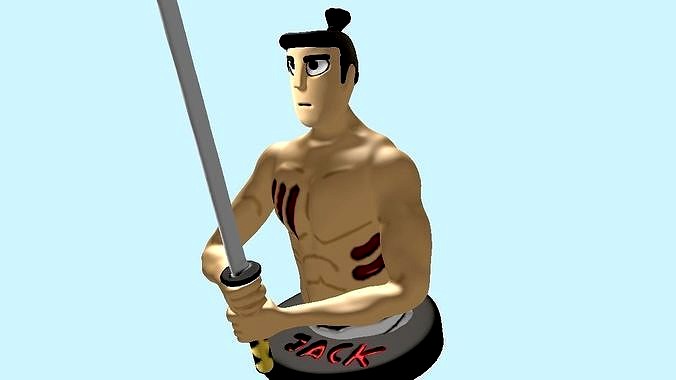 Samurai Jack for 3d printing | 3D model