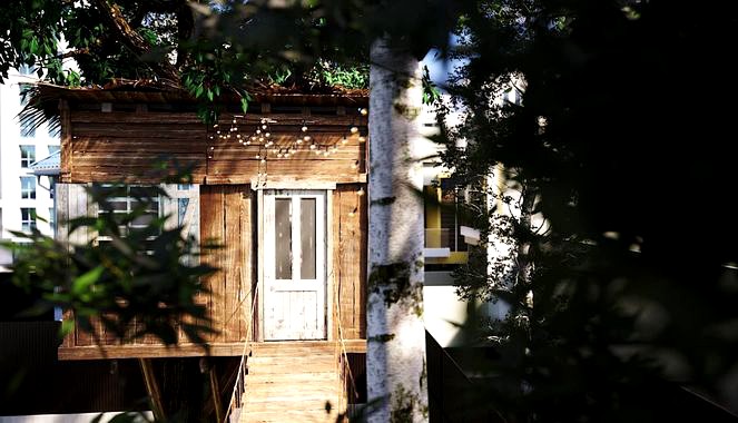 Modern Treehouse 3D model