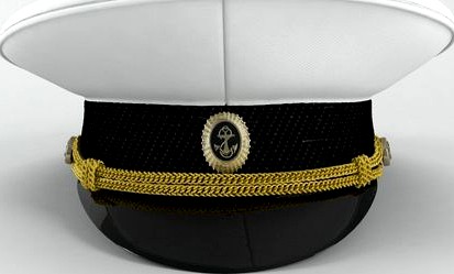 Captain cap 3d model
