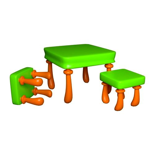 Cartoon Table and Chair 3d model