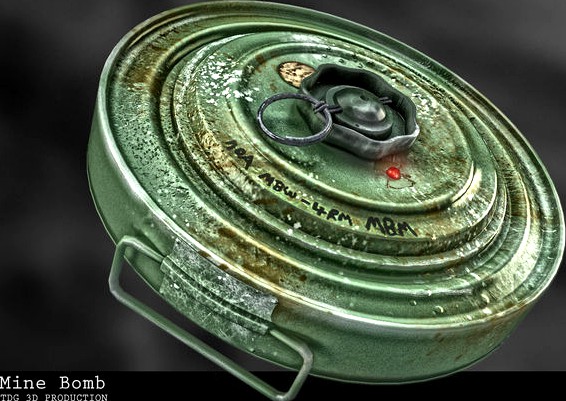 Mine Bomb 3d model