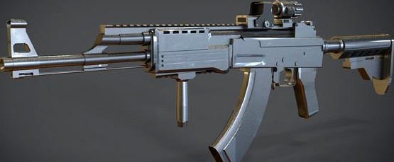 Modern AK Sopmod 3d model