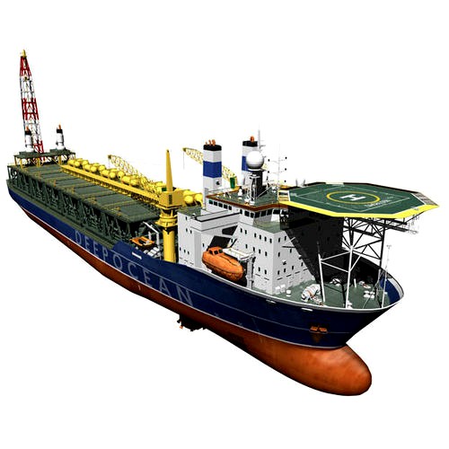 FPSO-vessel 3d model