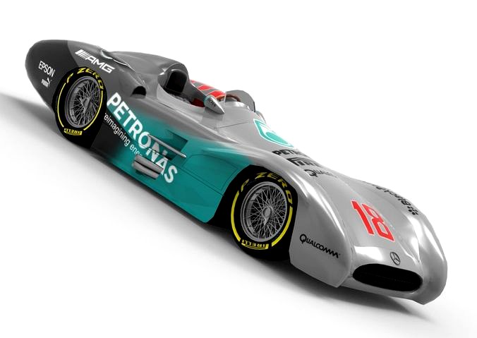 Mercedes Benz streamliner w196 3d model