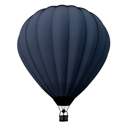 Hot air balloon 3d model