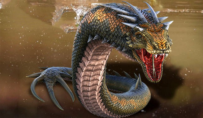 Basilisk 3D VR AR low-poly 3D model