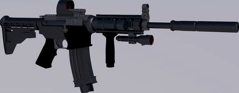 The M4 Rifle 3d model
