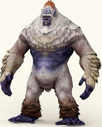 Game Ready Fantasy Yeti 3d model