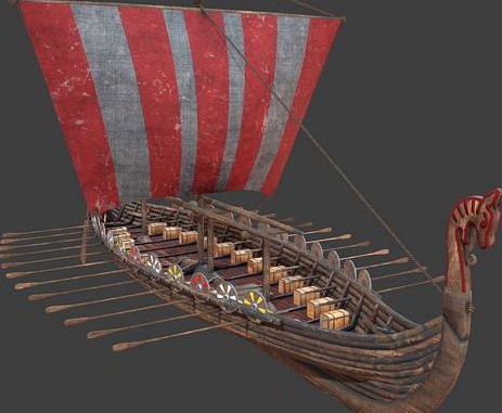 Medieval ship 3d model