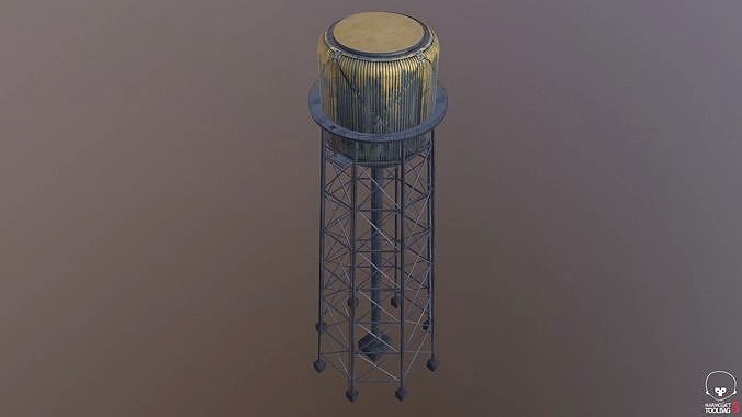 Farm Water Tower 3d model