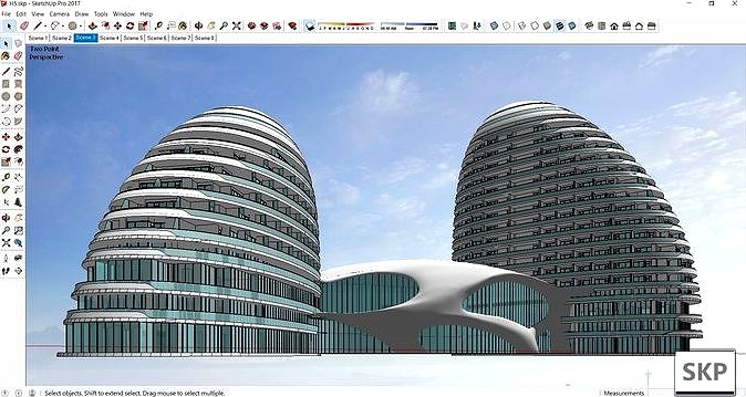 Sketchup Hotel H5 3d model
