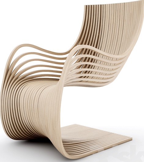 Pipo Chair by Alejandro Estrada for Piegatto 3d model