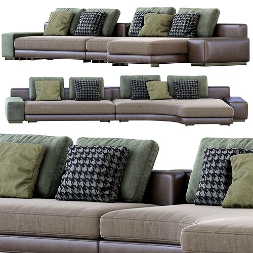 Minotti Daniels Sofa 3d model