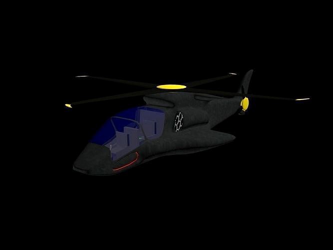 Spectre Combat Helicopter 3d model
