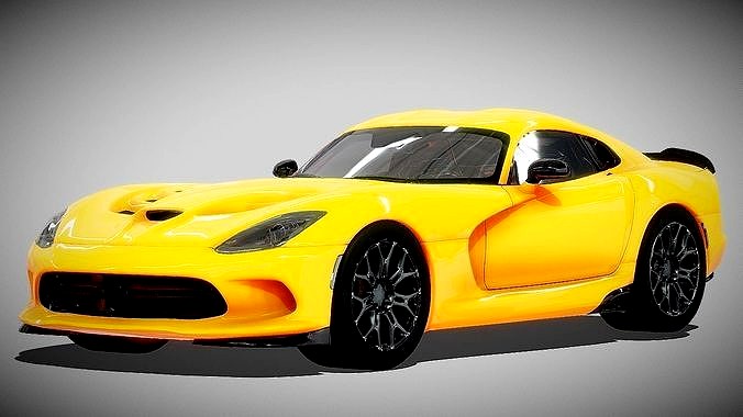 Super Sport Car Dodge SRT 3D Model