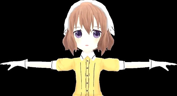 Blend S mafuyu 3d anime model low poly