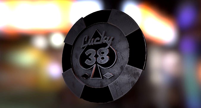Lucky 38 Platinum Chip 3d model